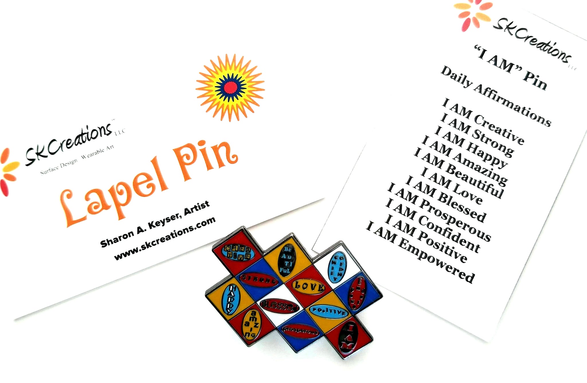 "I AM" © Lapel Pin – SKCreations, LLC